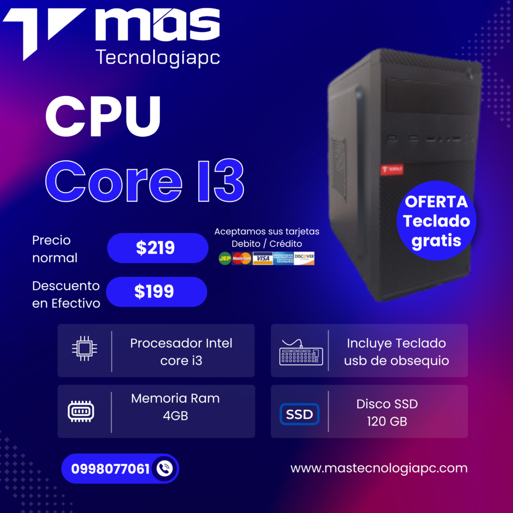 CPU INTEL CORE I3 » Más Tecnología PC